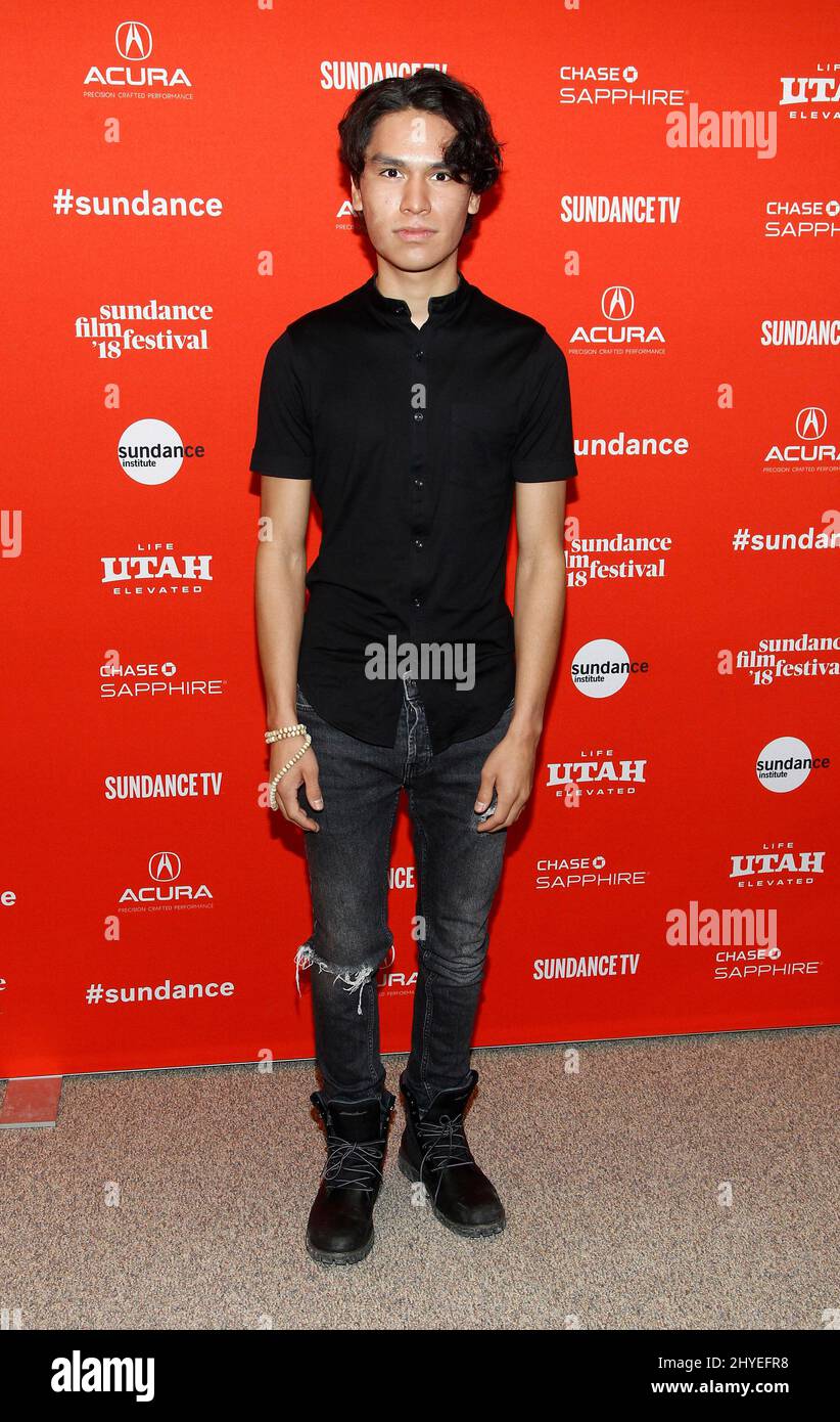 Forrest Goodluck attending the premiere of The Miseducation of Cameron ...
