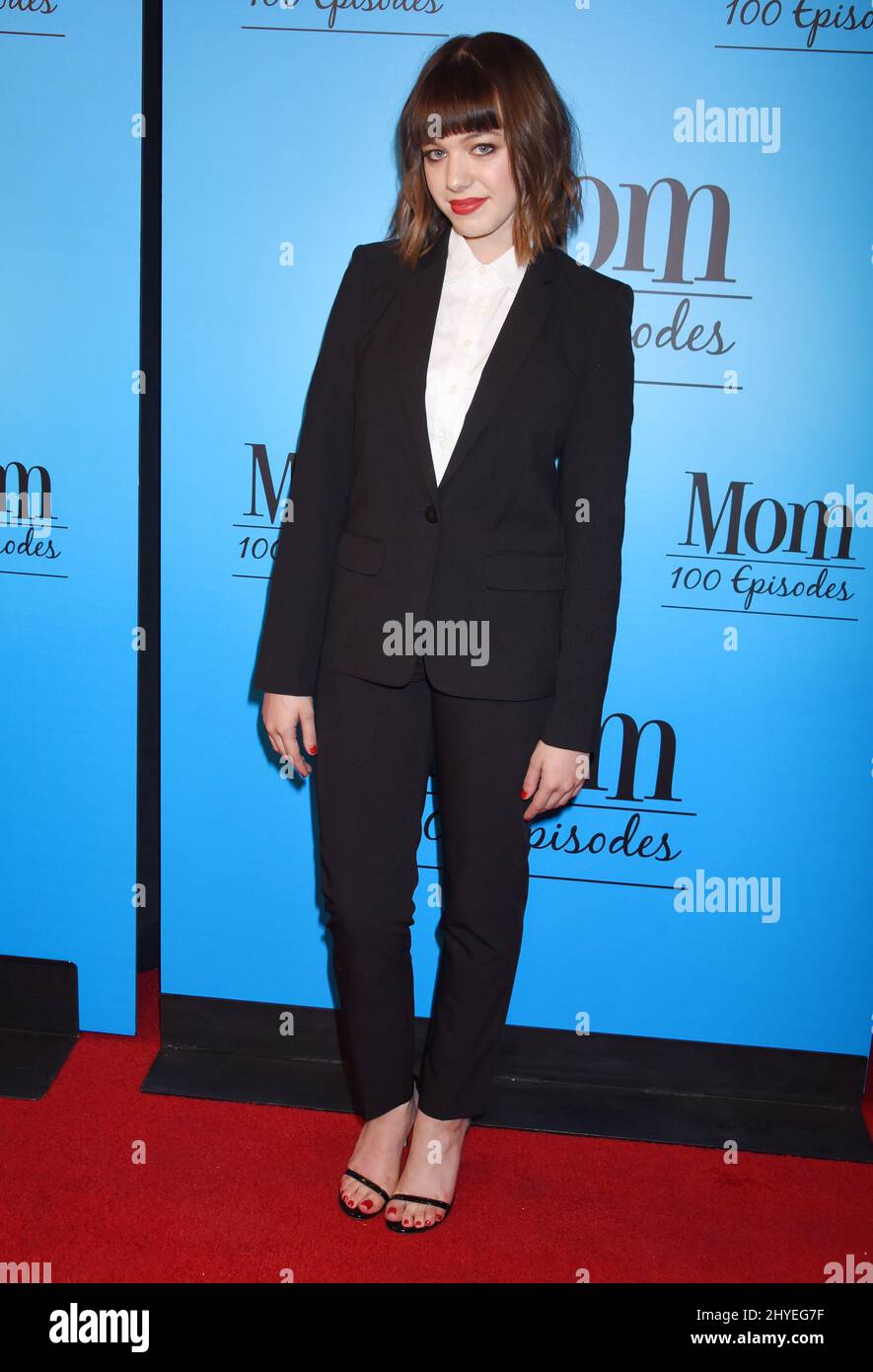 Sadie Calvano arriving for the "Mom" 100th Episode Celebration held at ...