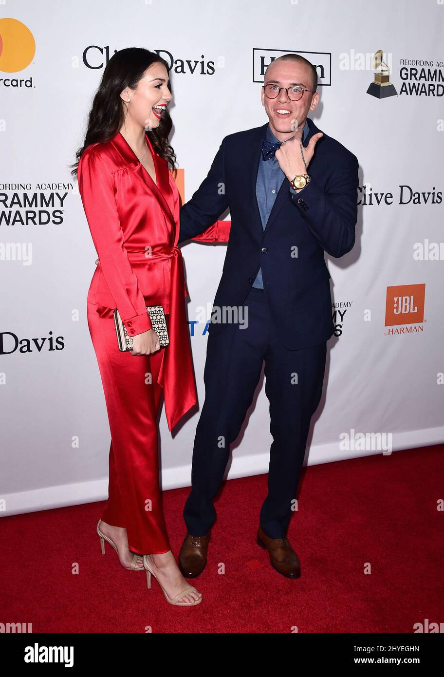 Logic and Jessica Andrea at the 2018 Pre-Grammy Gala and Salute To ...