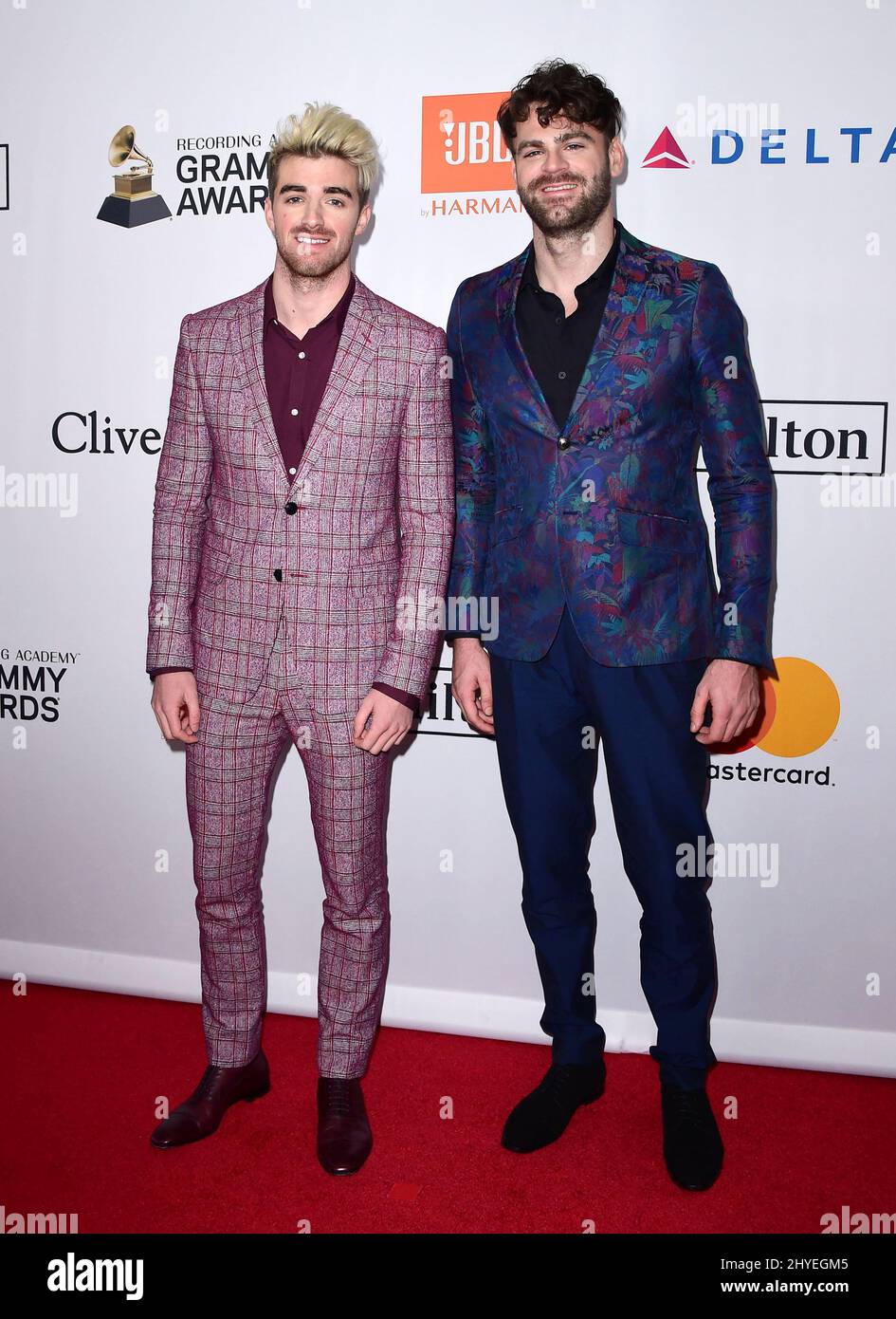 Andrew Taggart and Alex Pall of The Chainsmokers at the 2018 Pre-Grammy ...