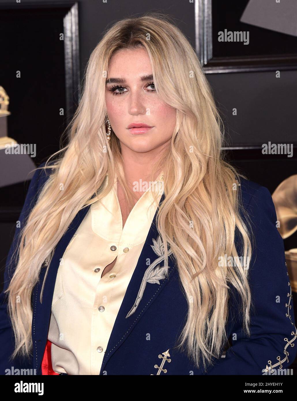 Kesha at the 60th Annual GRAMMY Awards held at Madison Square Garden on ...