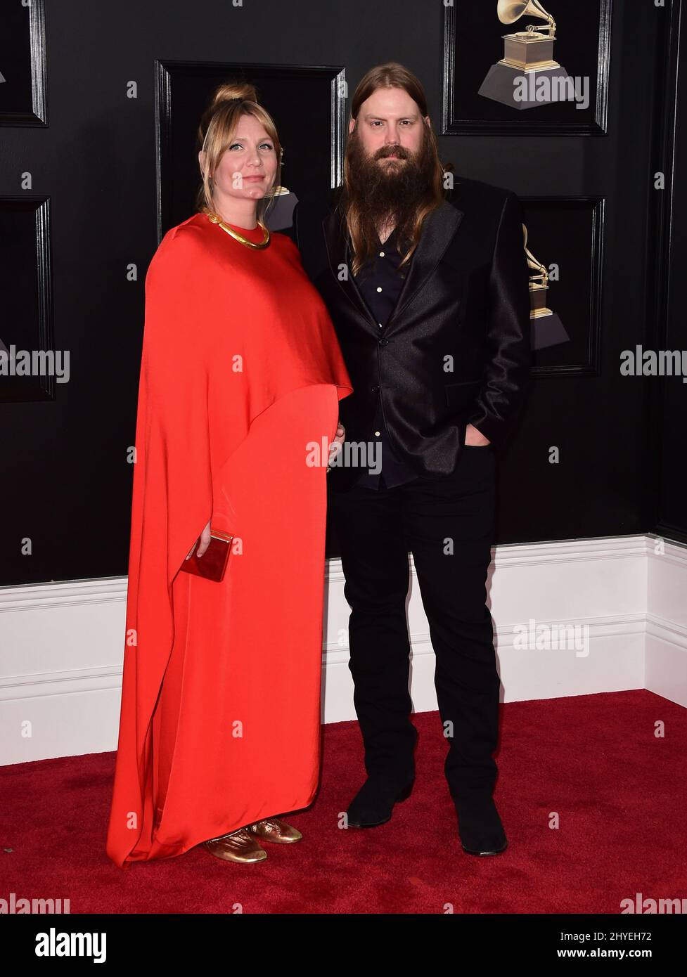 Chris Stapleton and Morgan Stapleton at the 60th Annual GRAMMY Awards ...