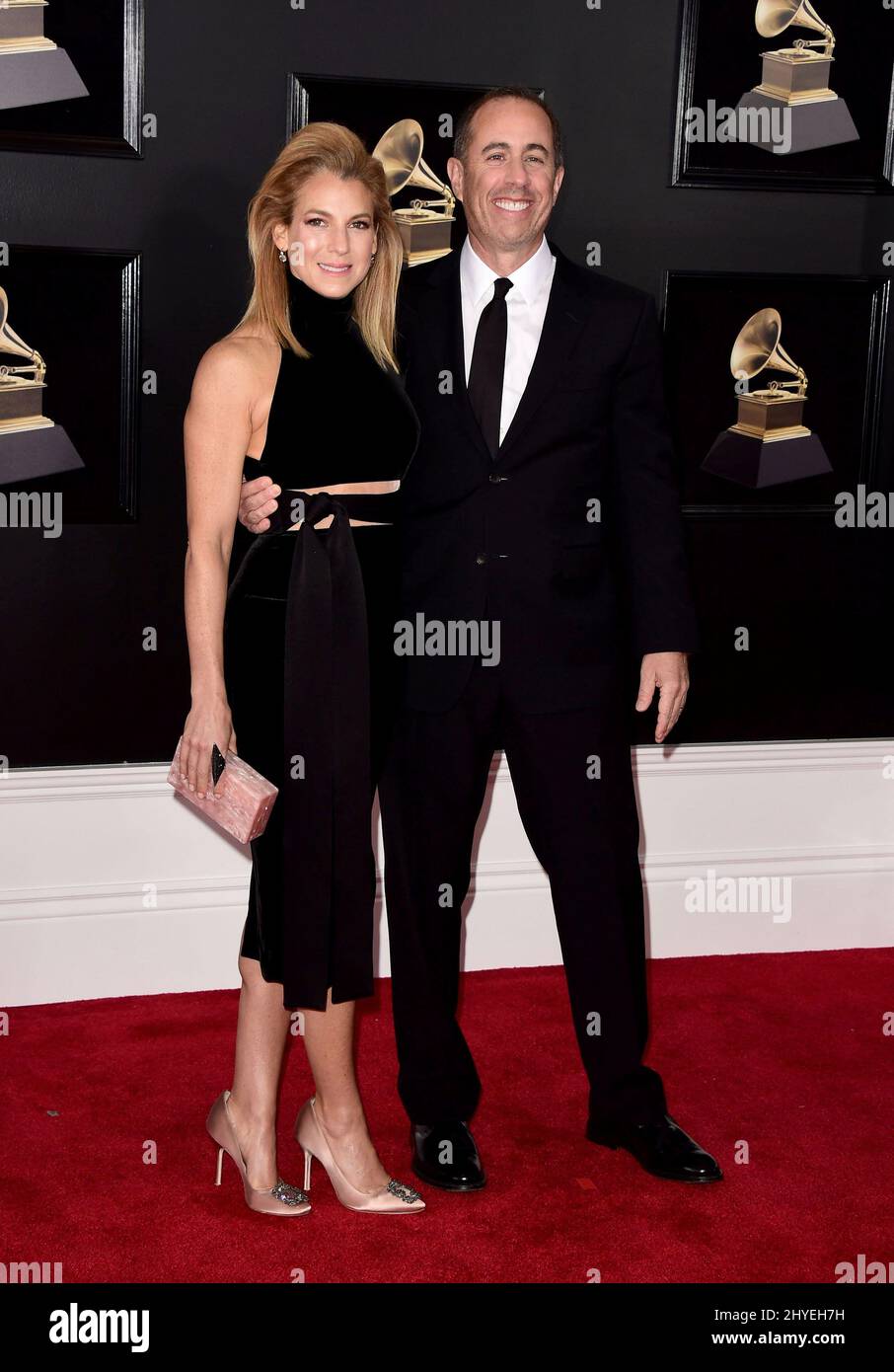 Jerry Seinfeld and Jessica Seinfeld at the 60th Annual GRAMMY Awards ...
