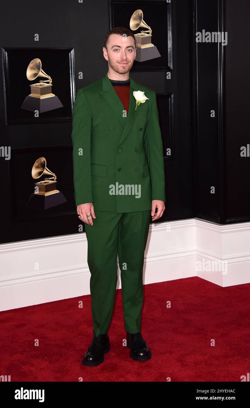 Sam Smith at the 60th Annual GRAMMY Awards held at Madison Square ...