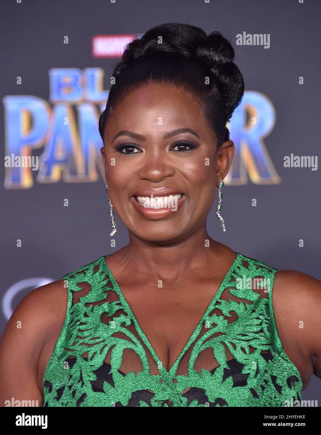 Sope Aluro at the 'Black Panther' premiere held at the Dolby Theatre on ...