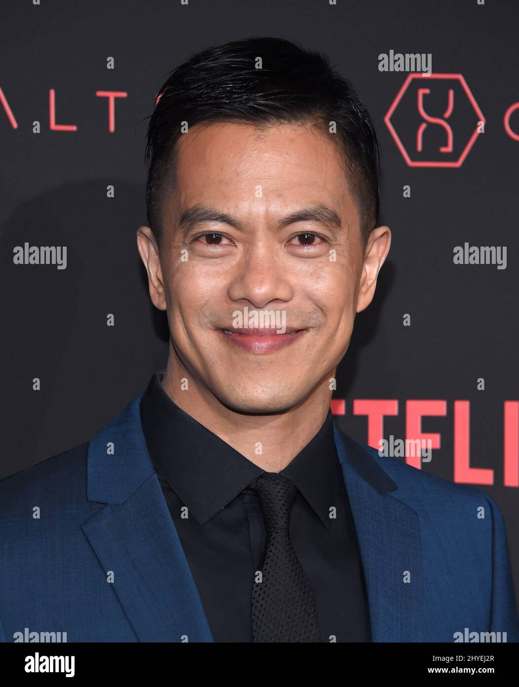 Byron Mann attending season one premiere of Netflix's Altered at Mack Sennett Studios in Los ...