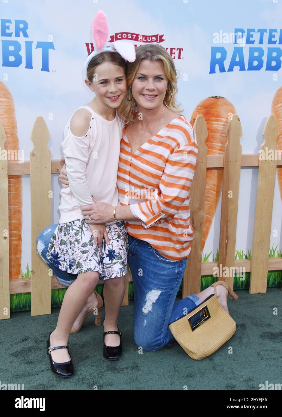 Alison Sweeney and Megan Hope Sanov at the "Peter Rabbit" World ...