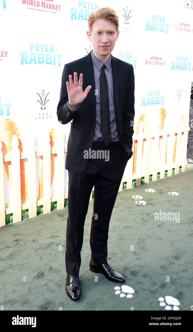 Domhnall Gleeson at the "Peter Rabbit" World Premiere held at The Grove ...
