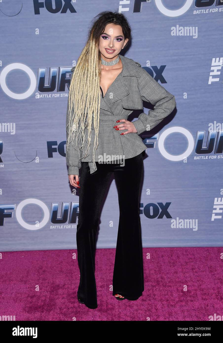 Zhavia at the 'The Four' Season Finale event at Delilah on February 8 ...