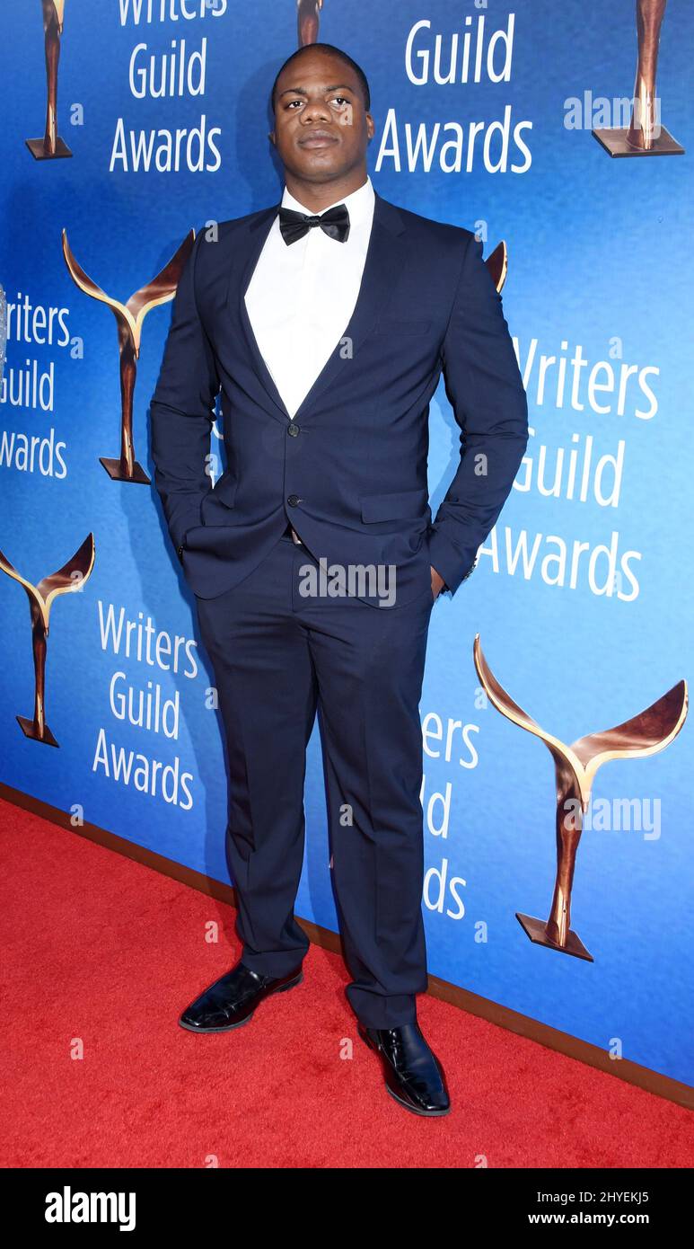 Marcus Henderson arriving for the 2018 Writers Guild Awards held at the ...