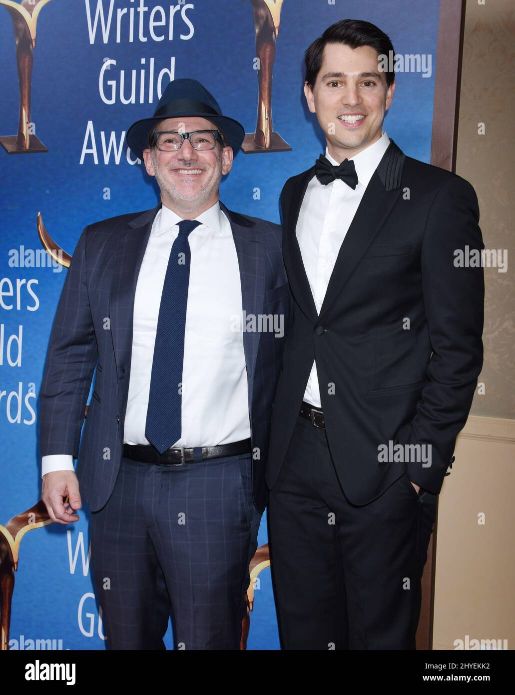 Jeff Astrof and Nicholas D'Agosto arriving for the 2018 Writers Guild ...