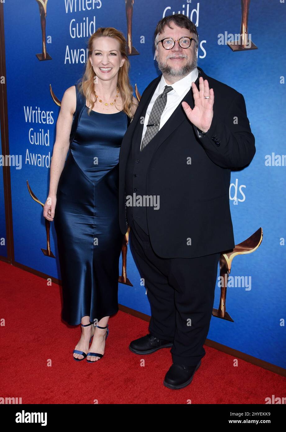 Guillermo Del Toro and Valerie Taylor arriving for the 2018 Writers ...