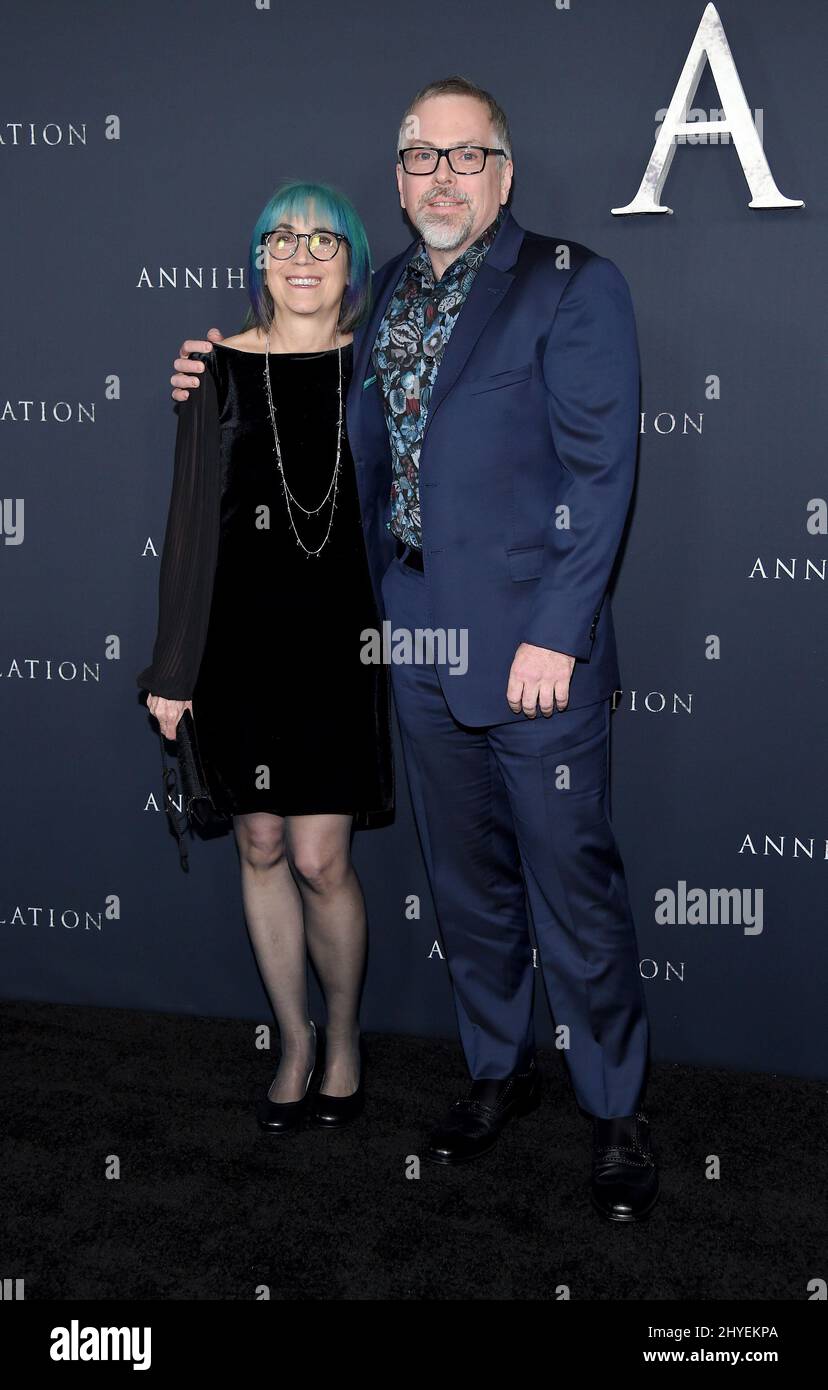 Jeff VanderMeer and Ann VanderMeer arriving for the Los Angeles ...
