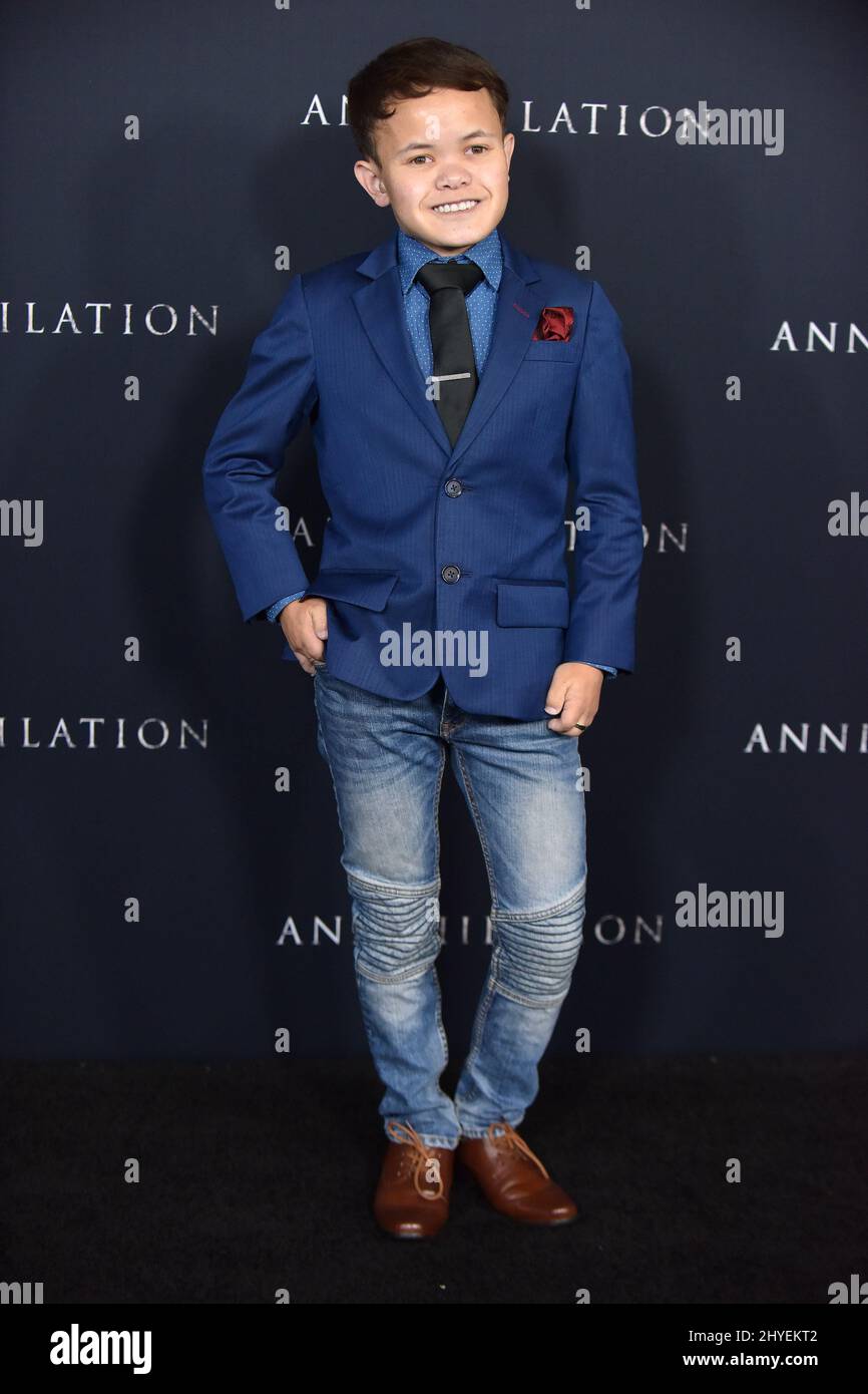 Sam Humphrey arriving for the Los Angeles premiere of "Annihilation ...