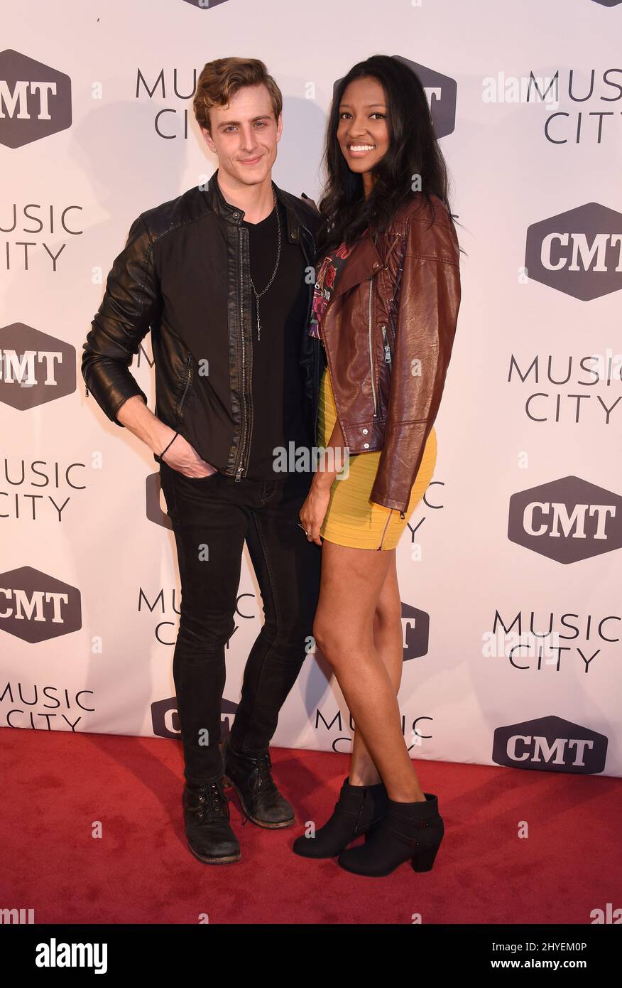 Bryant Lowry and Alisa Beth attending CMT's 'Music City' Premiere Party ...