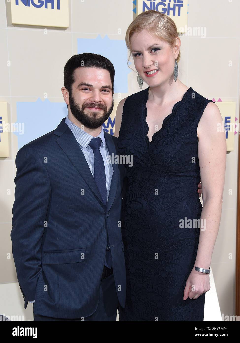 Samm Levine and Rachel Cushing attending the 'Game Night' World ...
