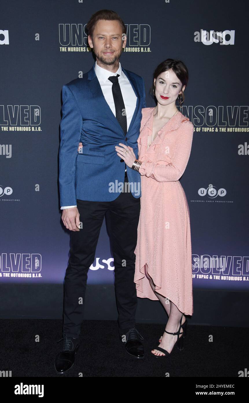 Jimmi Simpson and Sophia Del Pizzo at USA Network's "Unsolved: The ...
