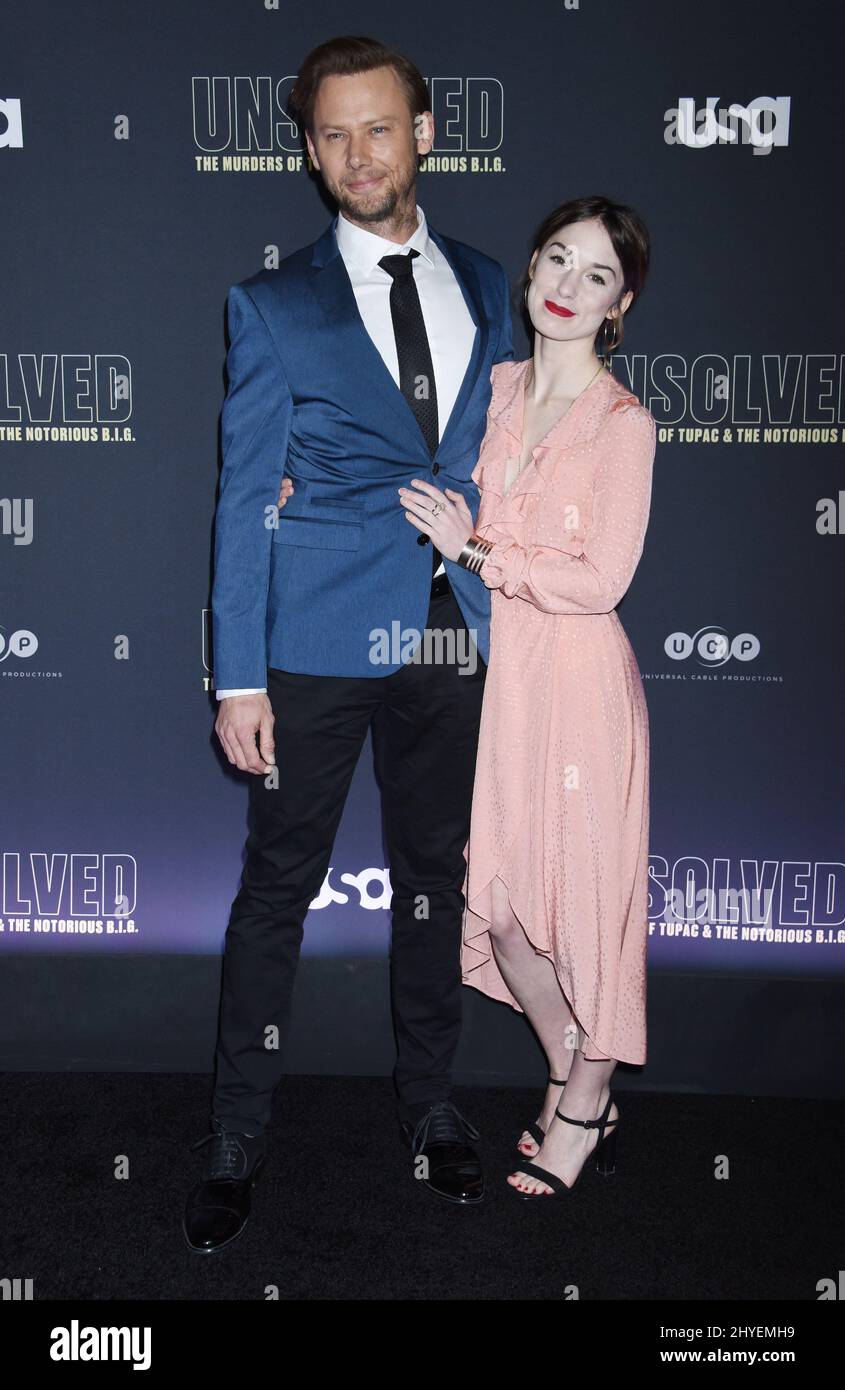 Jimmi Simpson and Sophia Del Pizzo at USA Network's "Unsolved: The ...