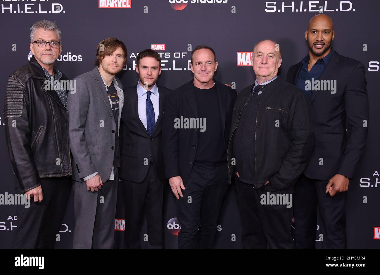 Jeff Bell, Jed Whedon, Iain De Caestecker, Clark Gregg, Jeph Loeb and ...