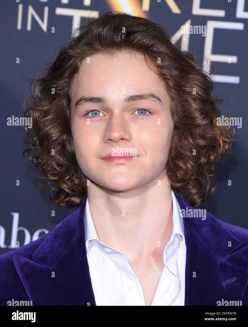 Levi Miller at the world premiere of "A Wrinkle In Time" held at the El ...