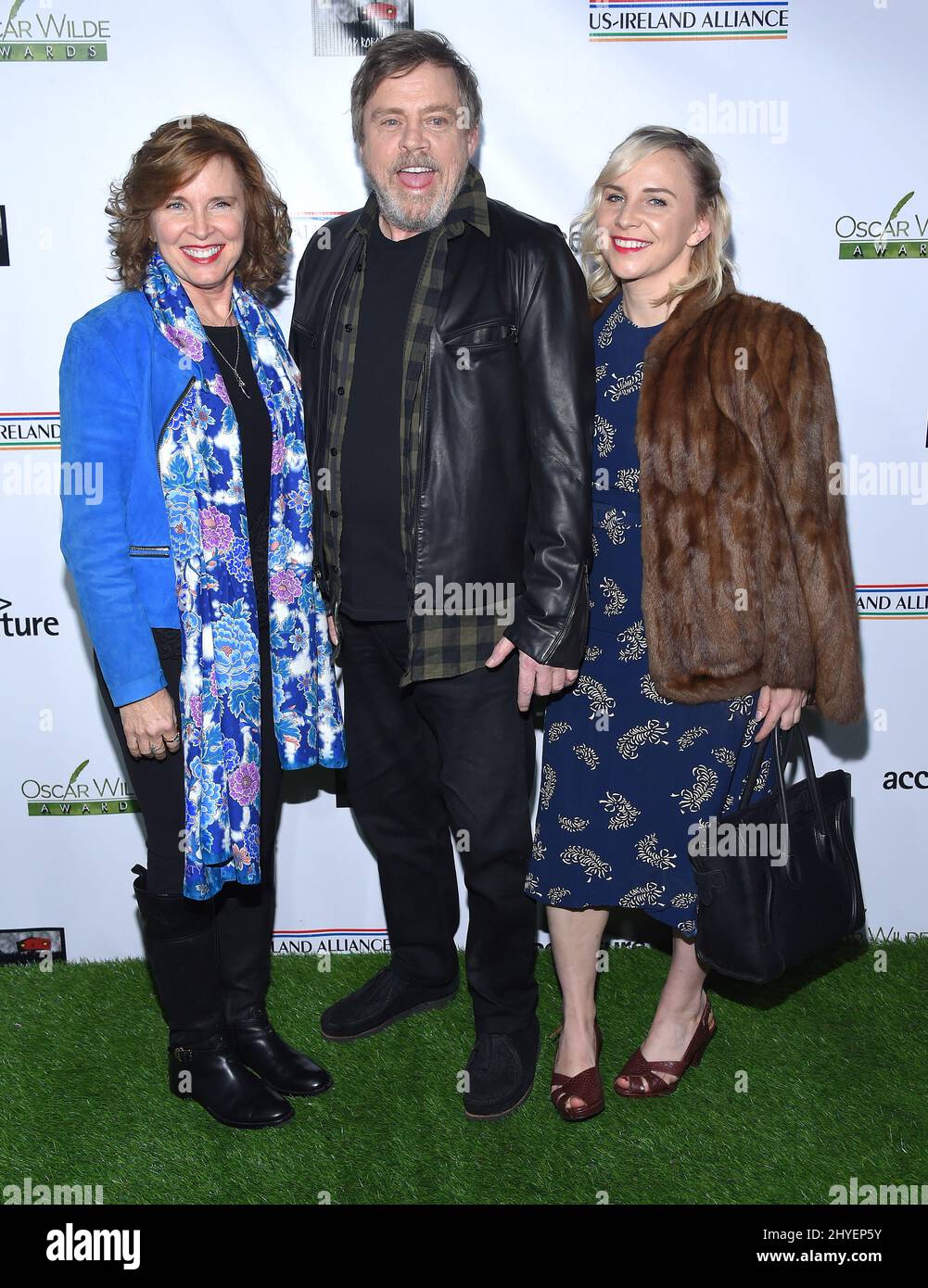 Mark Hamill, Marilou York and Chelsea Hamill arrives to US-Ireland ...