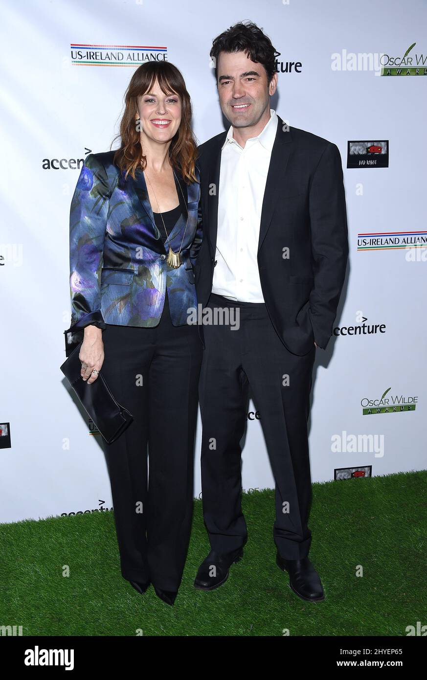 Rosemarie DeWitt and Ron Livingston arrives to US-Ireland Alliance to ...