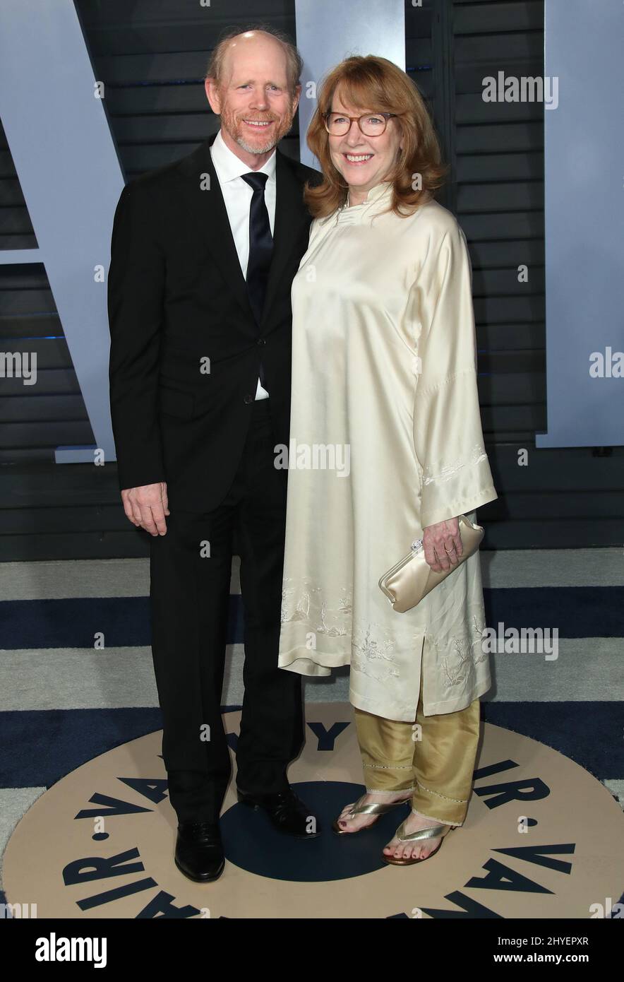 Ron Howard and Cheryl Howard at the 2018 Vanity Fair Oscar Party hosted ...