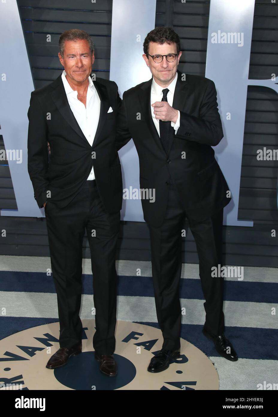 Richard Plepler and David Remnick at the 2018 Vanity Fair Oscar Party ...