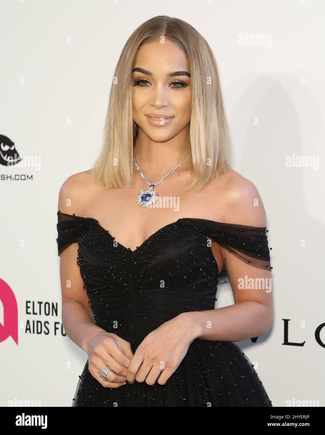 Jasmine Sanders attending the Elton John AIDs foundation Oscar Party ...