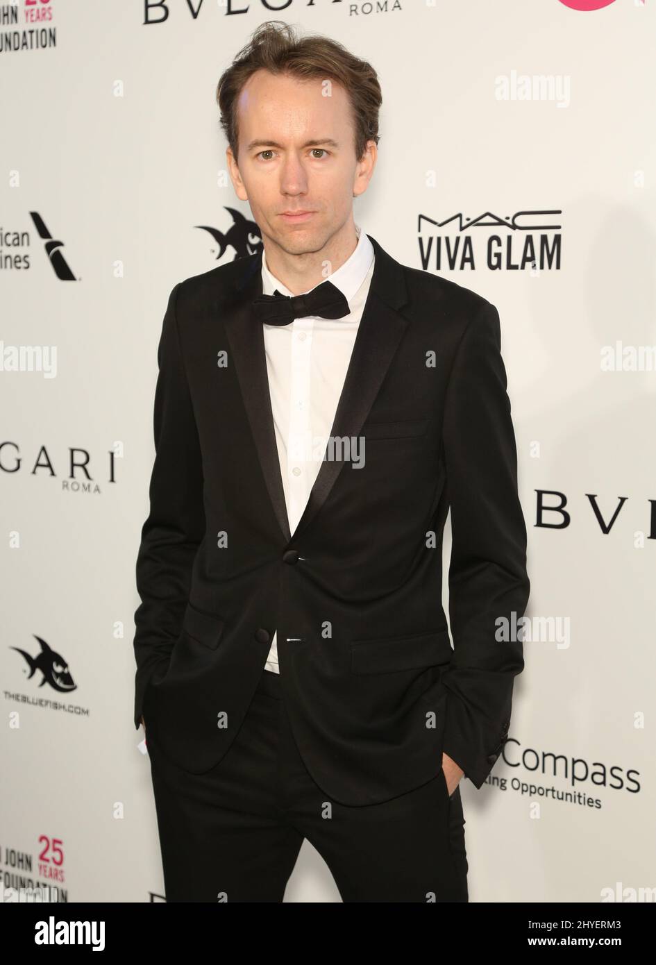 Tyler Shields attending the Elton John AIDs foundation Oscar Party held ...