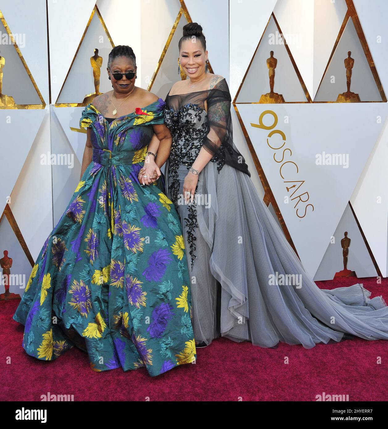 Whoopi Goldberg and Alex Martin arriving at the 90th Academy Awards in ...