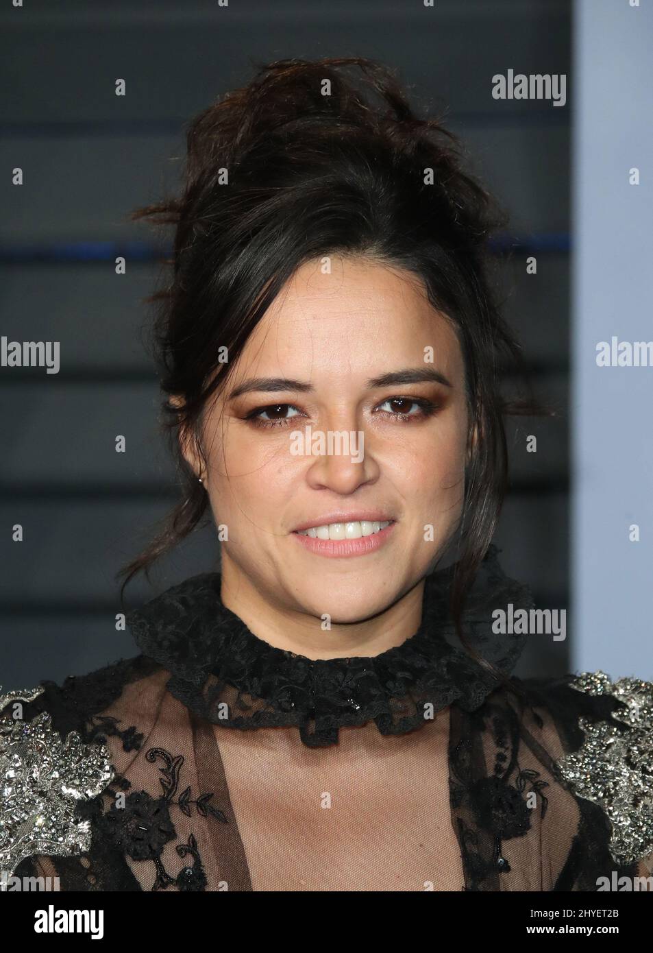 Michelle Rodriguez attending the Vanity Fair Oscar Party held in ...