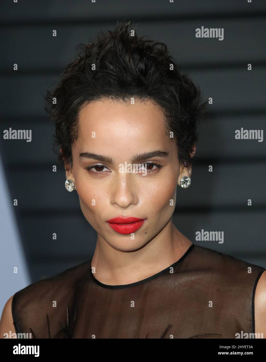 Zoe Kravitz attending the Vanity Fair Oscar Party held in Beverly Hills ...