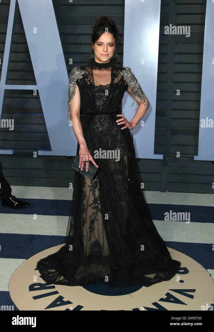 Michelle Rodriguez attending the Vanity Fair Oscar Party held in ...