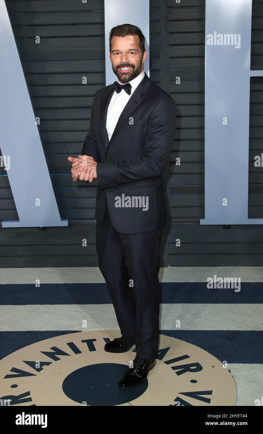 Ricky Martin attending the Vanity Fair Oscar Party held in Beverly ...