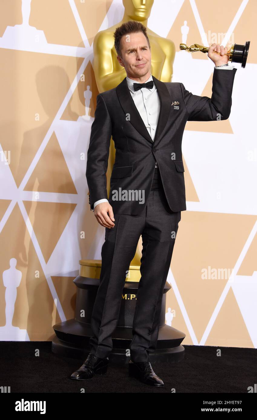 Sam Rockwell in the pressroom at the 90th Academy Awards Stock Photo ...