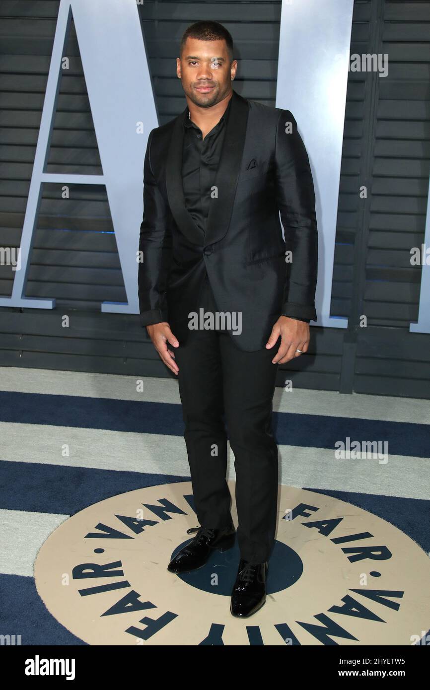 Russell Wilson at the 2018 Vanity Fair Oscar Party hosted by Radhika ...