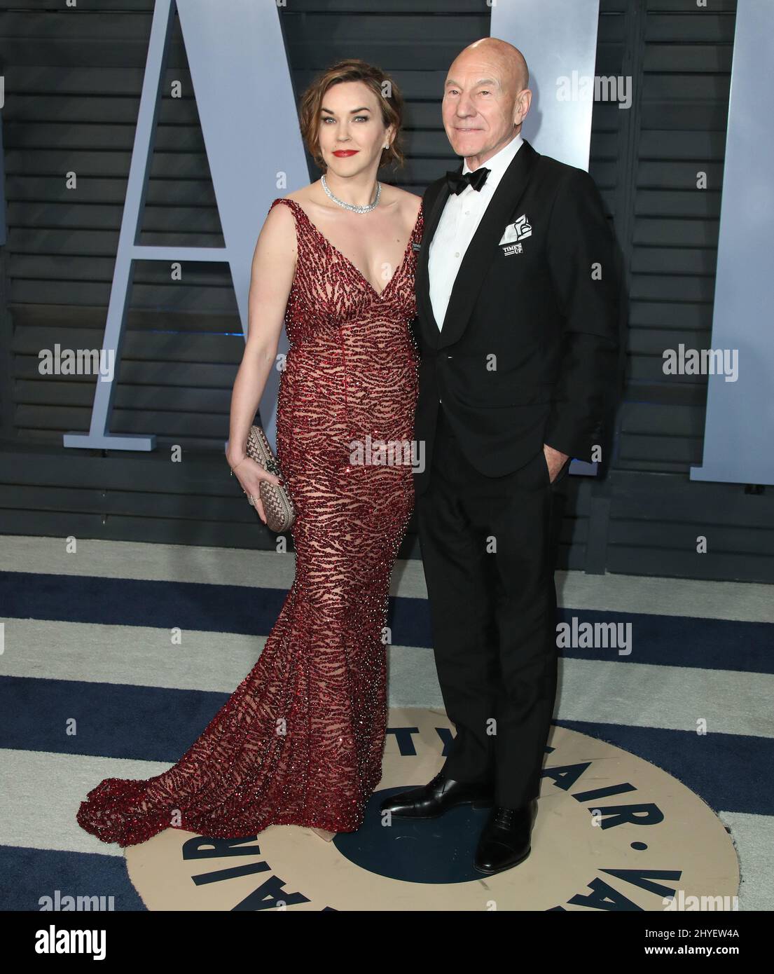 Patrick Stewart at the 2018 Vanity Fair Oscar Party hosted by Radhika ...