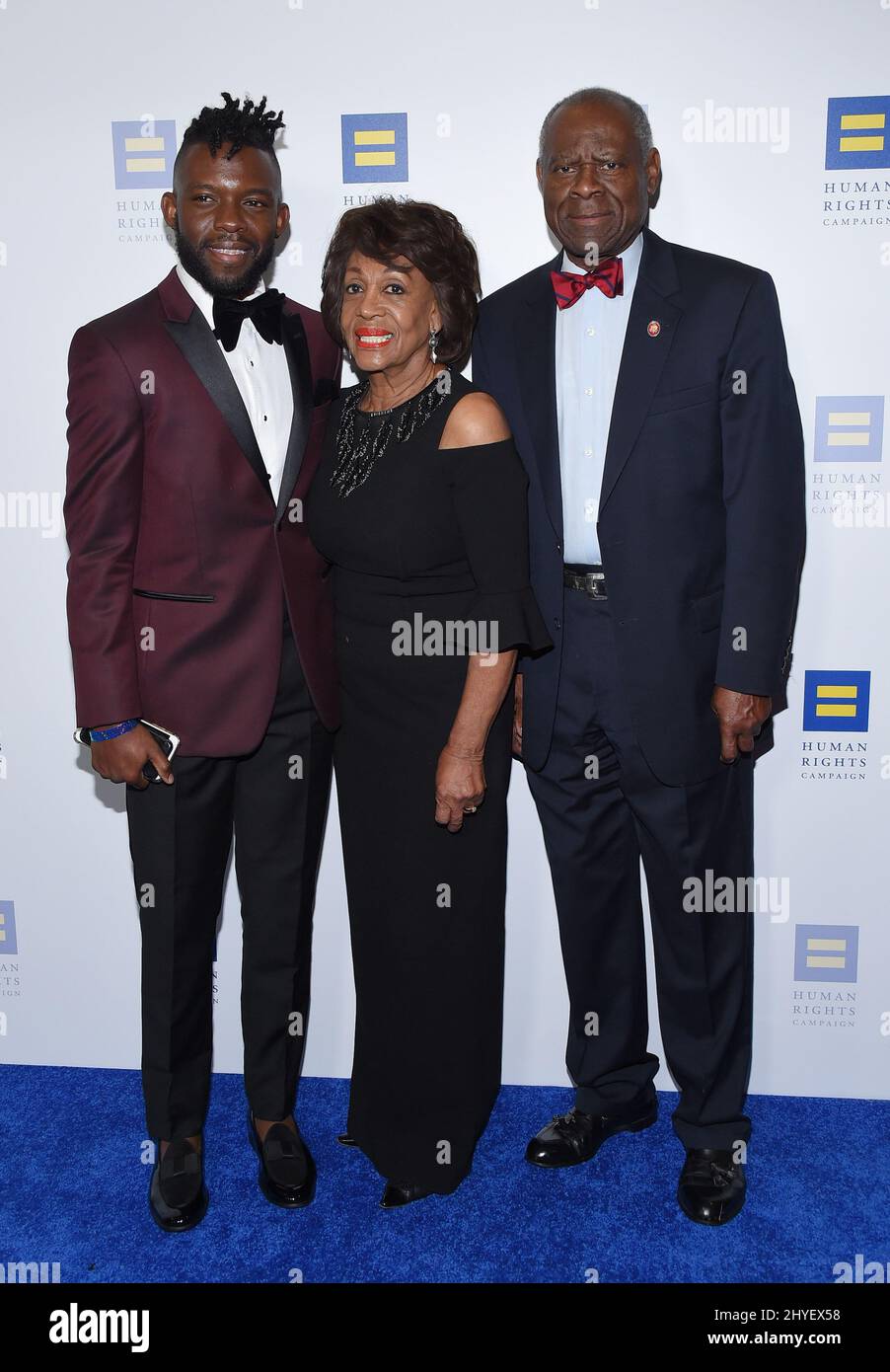 Edward Waters, Maxine Waters and Sid Williams at the Human Rights ...