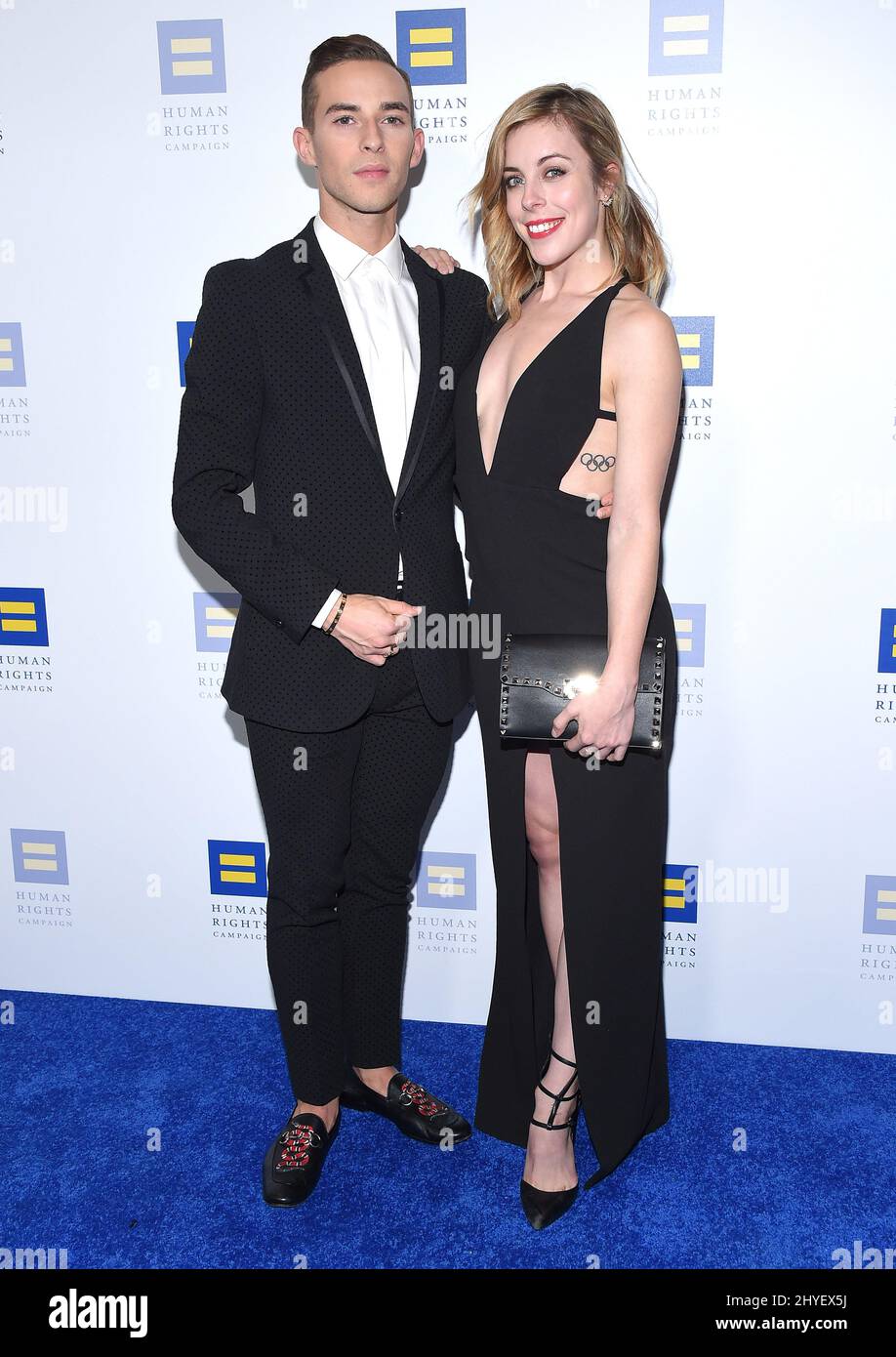 Adam Rippon and Ashley Wagner at the Human Rights Campaign 2018 Los ...