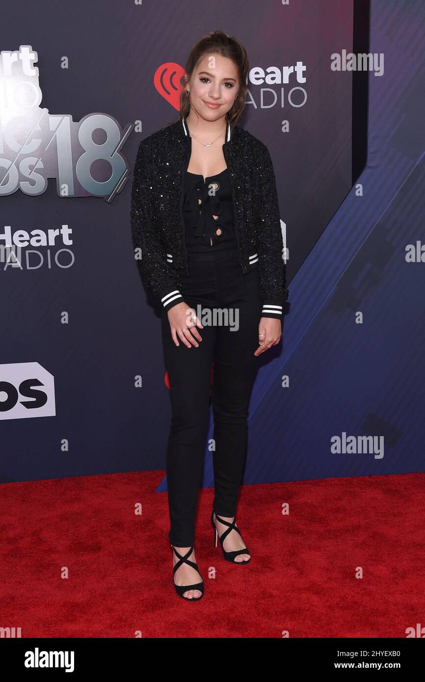 Jess Kent attending the 2018 iHeartRadio Music Awards Stock Photo - Alamy