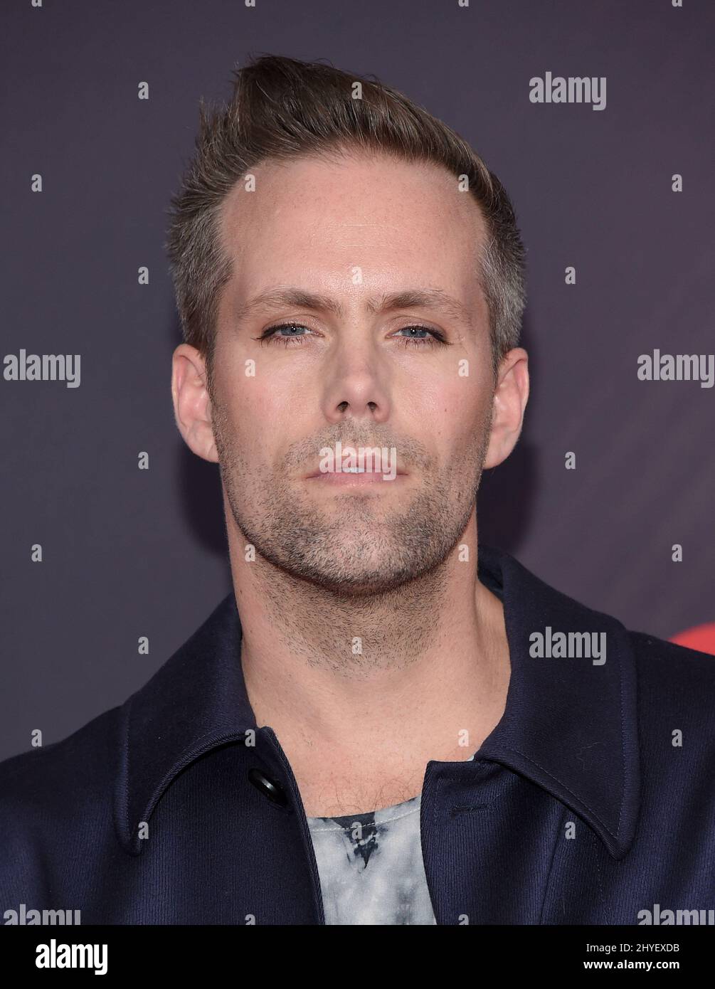 Justin Tranter attending the 2018 iHeartRadio Music Awards Stock Photo ...