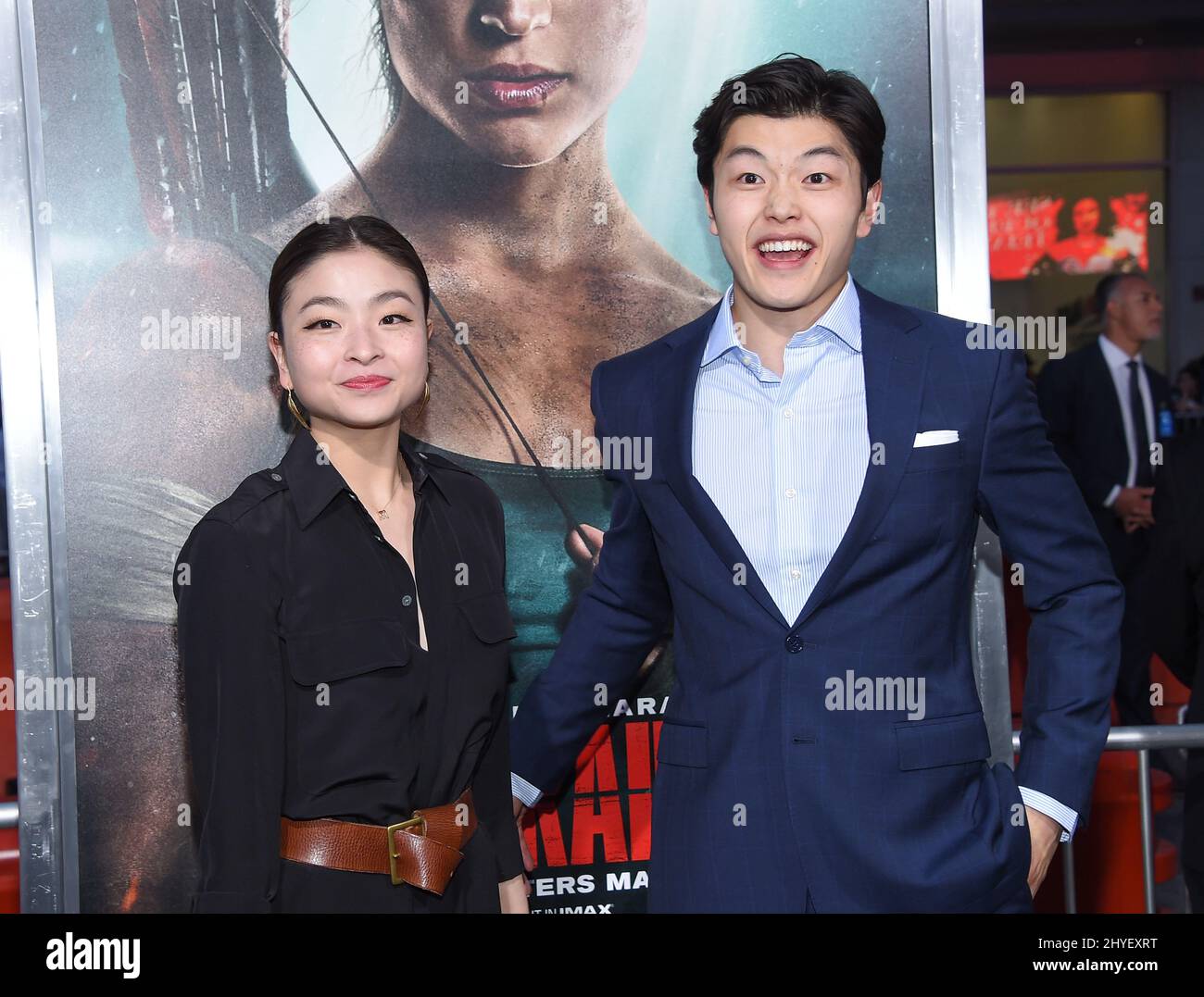 Maia Shibutani and Alex Shibutani attending the US Premiere of Tomb ...