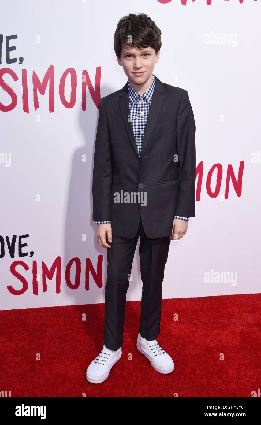 Gabriel Bateman at the "Love, Simon" Special Screening held at the ...
