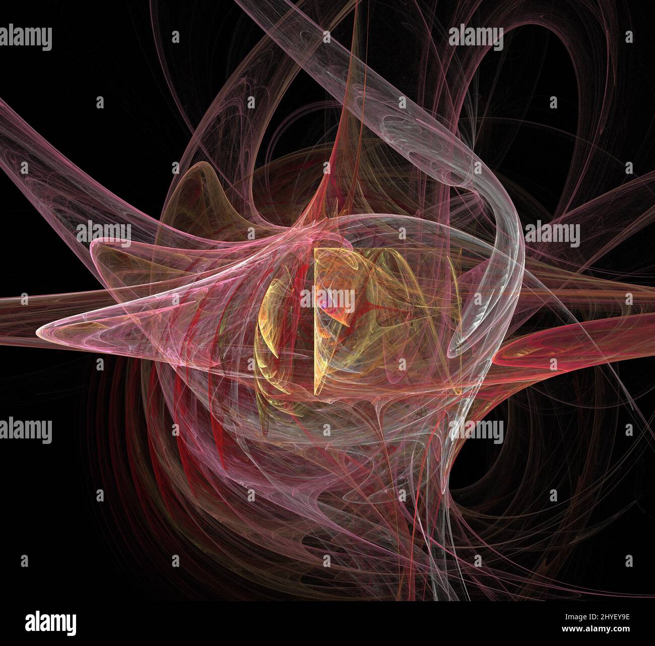image of one Illustration of digital fractal Stock Photo - Alamy