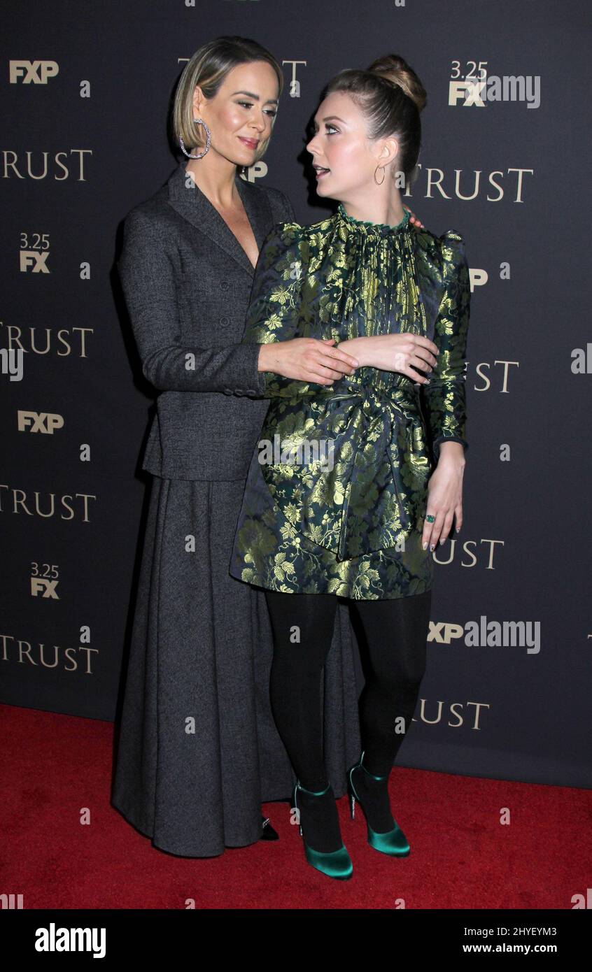 Sarah Paulson & Billie Lourd attends the FX All-Star Party 2018 in New ...