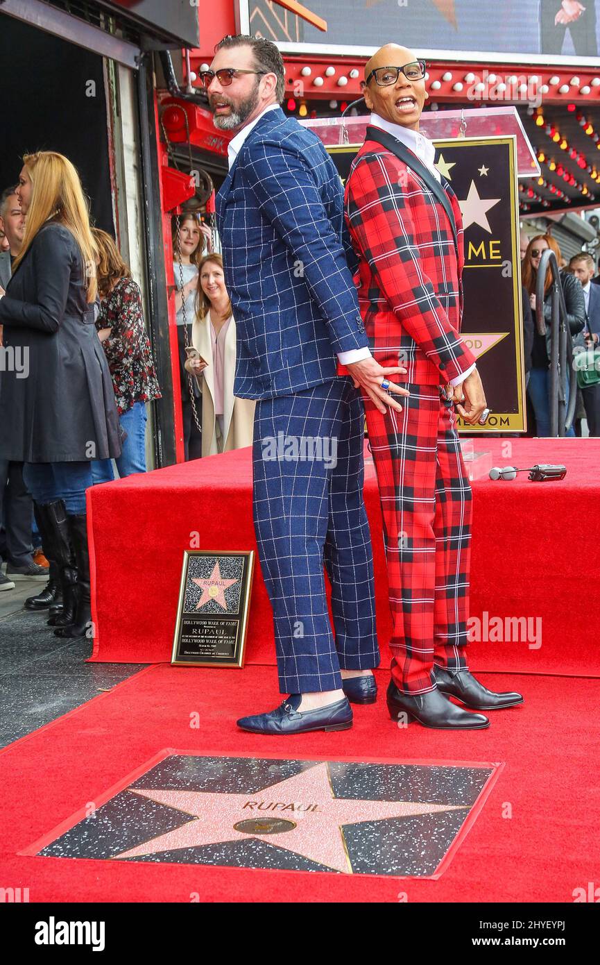 Georges lebar joins partner rupaul hi-res stock photography and images ...