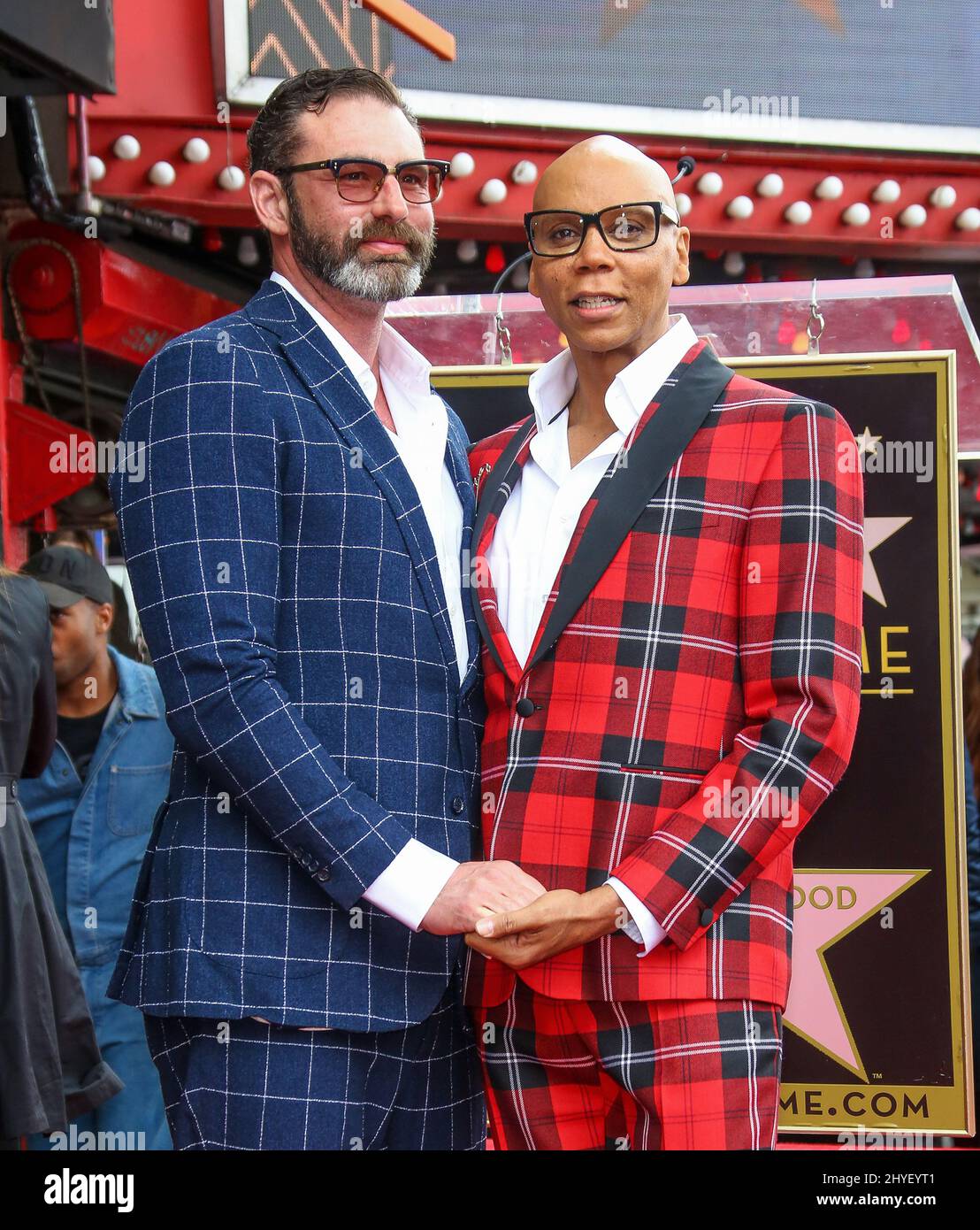 Georges lebar joins partner rupaul hi-res stock photography and images ...