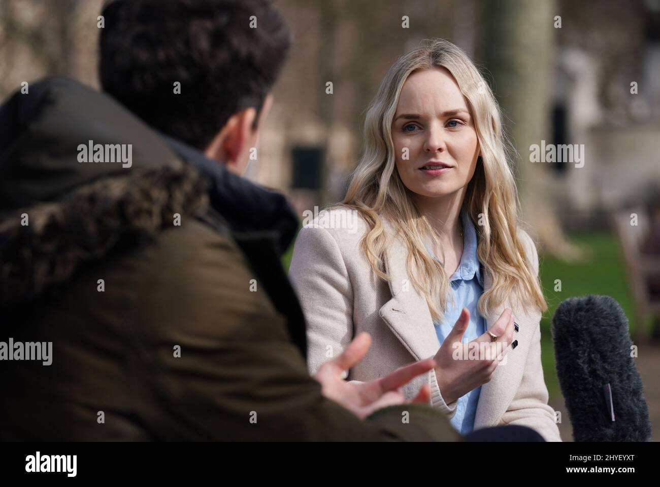 Lissie Harper, the widow of PC Andrew Harper, during an interview at ...