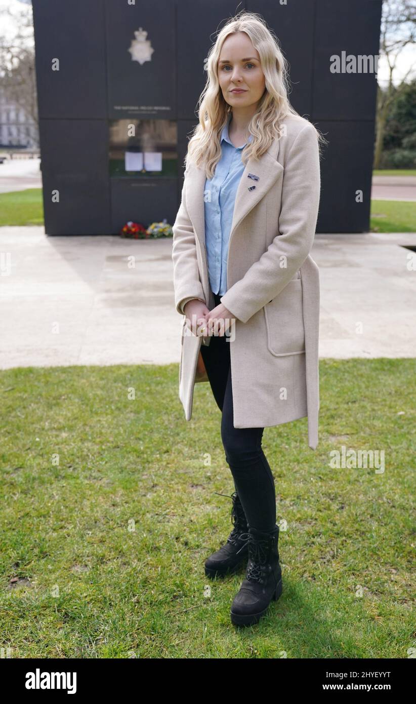 Lissie Harper, the widow of PC Andrew Harper, during an interview at ...